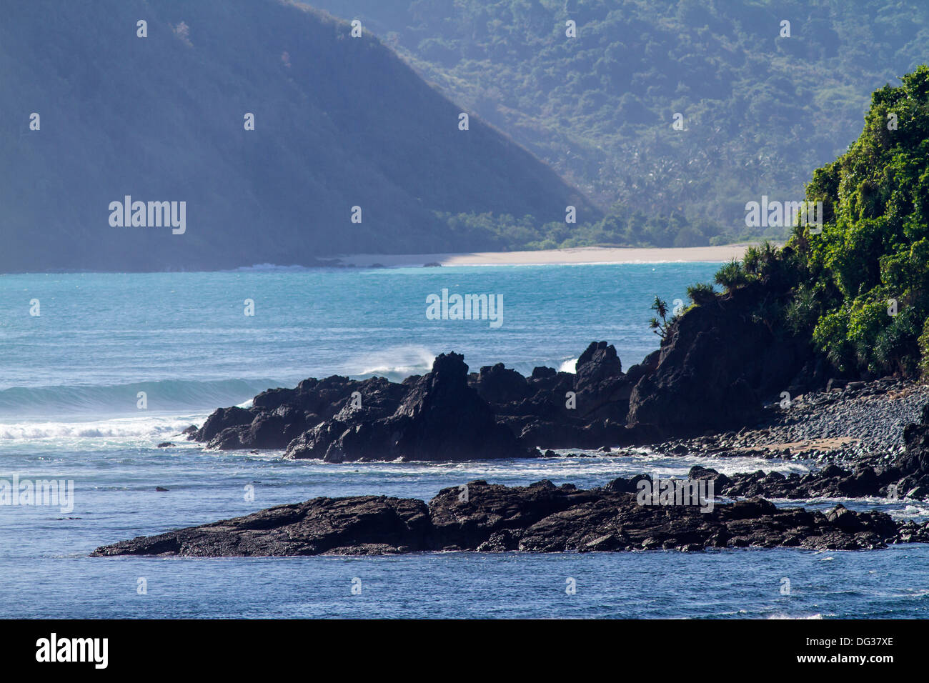 Indonesian coastline.Lombok island.Ocean landscape Stock Photo - Alamy