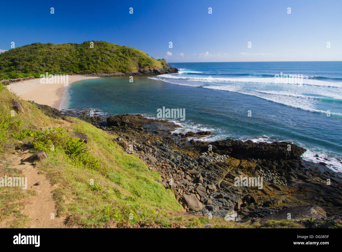 Indonesian coastline.Lombok island.Ocean landscape Stock Photo - Alamy