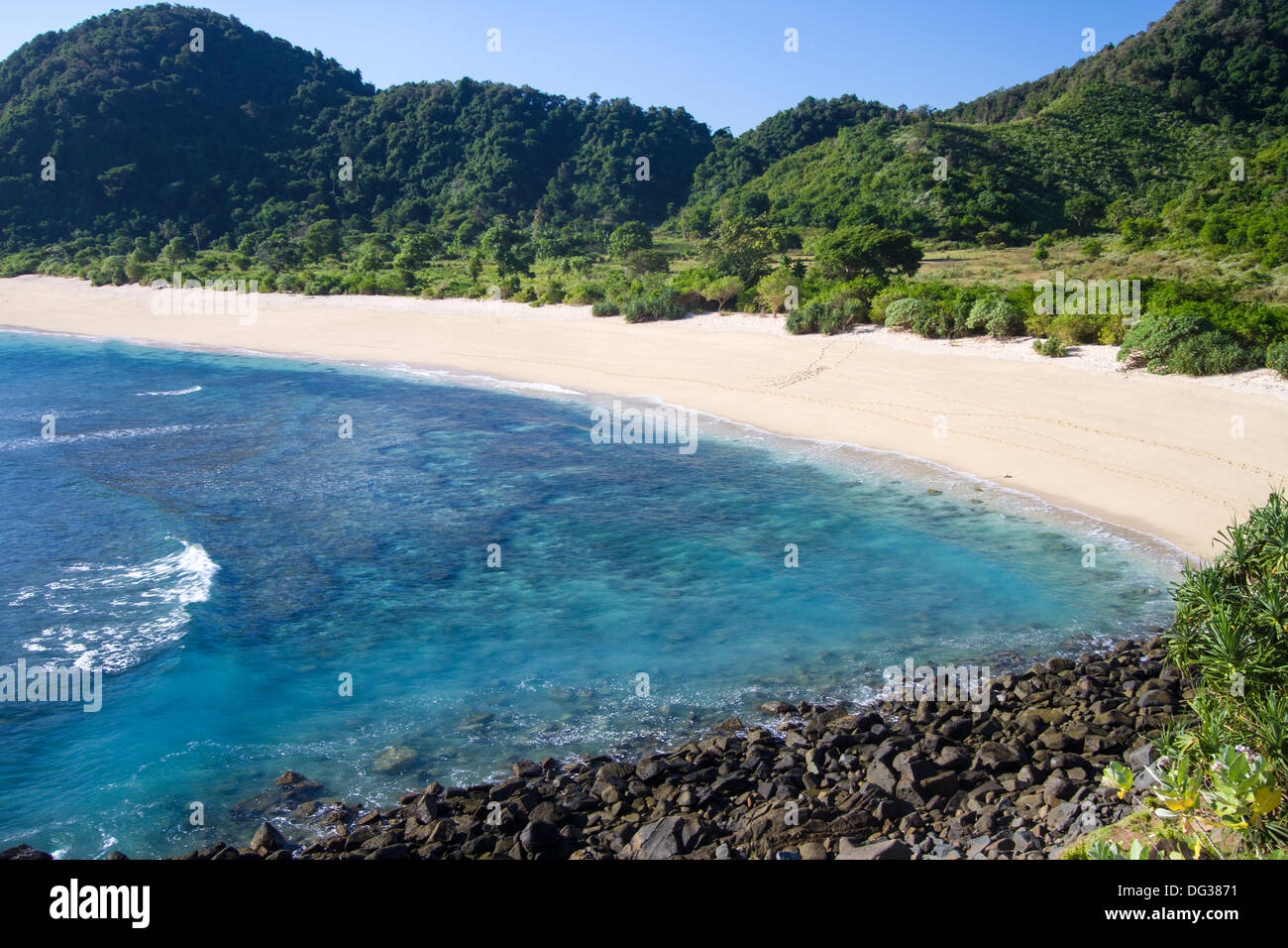 Indonesian coastline.Lombok island.Ocean landscape Stock Photo - Alamy
