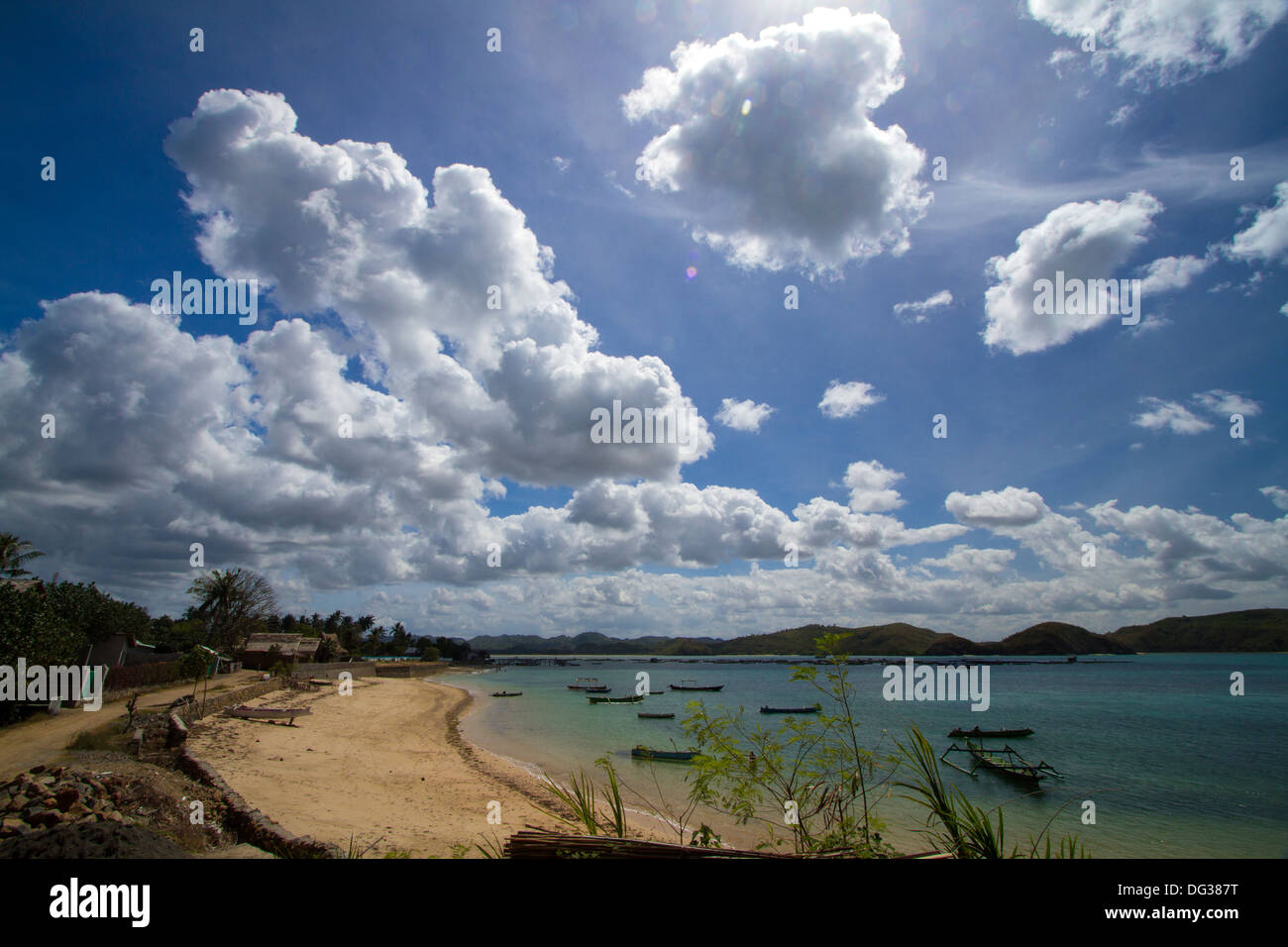 Indonesian coastline.Lombok island.Ocean landscape Stock Photo - Alamy