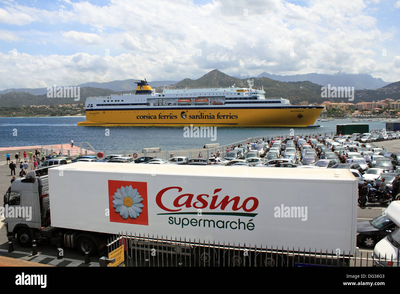 L'ile Rousse harbour Corsica Stock Photo - Alamy
