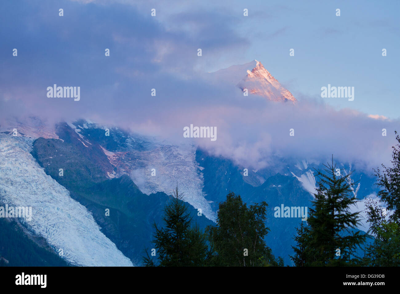 Alpine landscape in Mont Blanc-France Stock Photo - Alamy