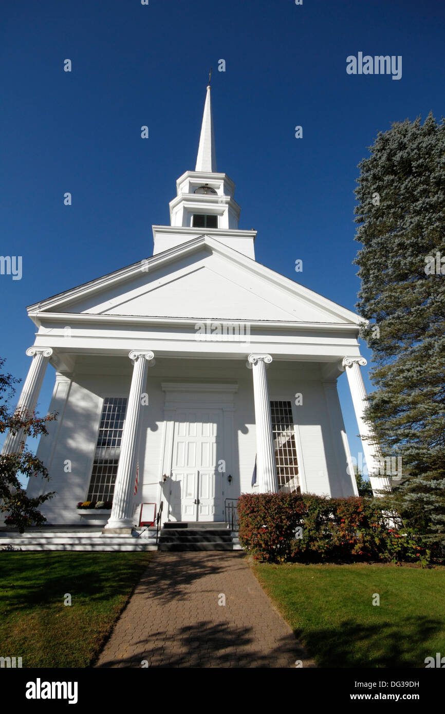 Stowe Community Church in Stowe, Vermont Stock Photo - Alamy