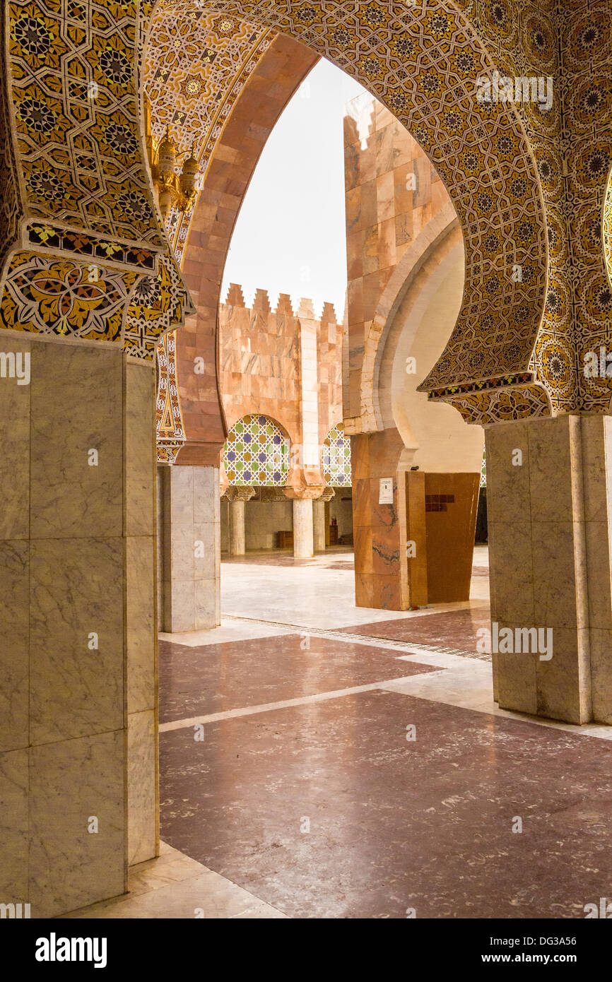 Senegal, Touba. Looking toward the inner courtyard of the Grand Mosque ...