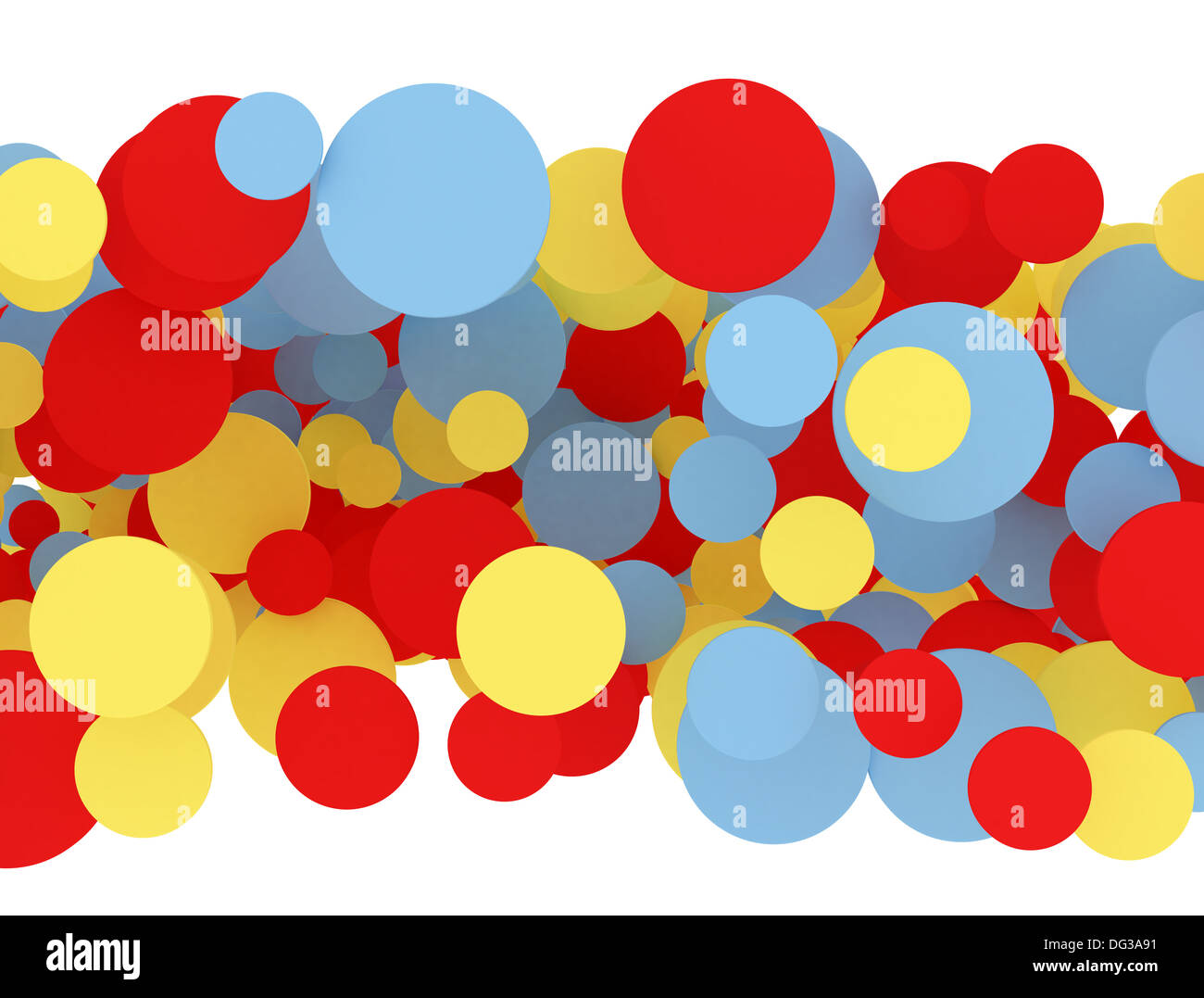multi color circles isolated on white background Stock Photo - Alamy