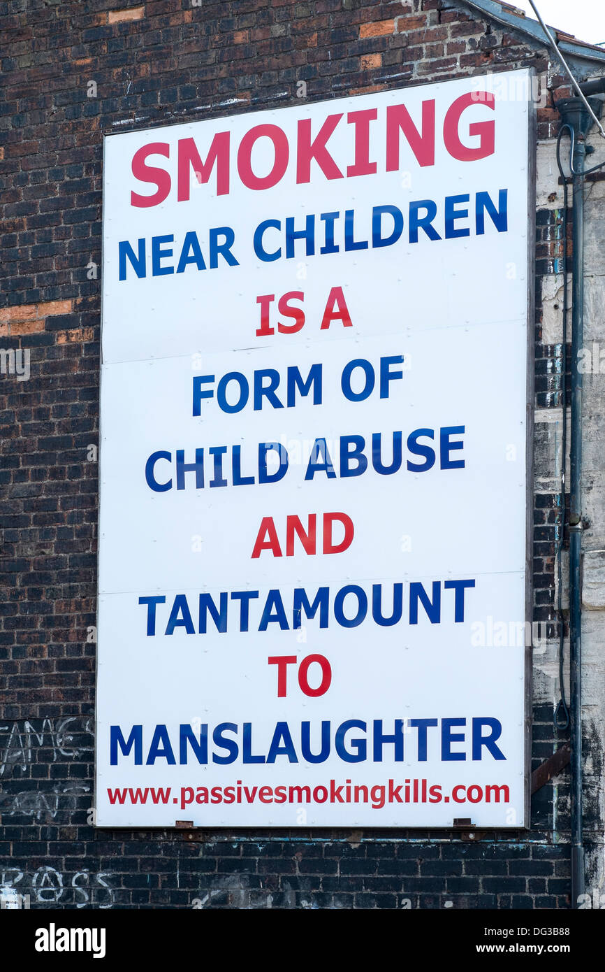 Anti passive smoking billboard UK poster advertising the dangers of ...