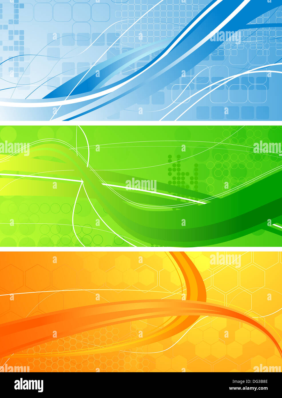 Set colourful technical banners hi-res stock photography and images - Alamy
