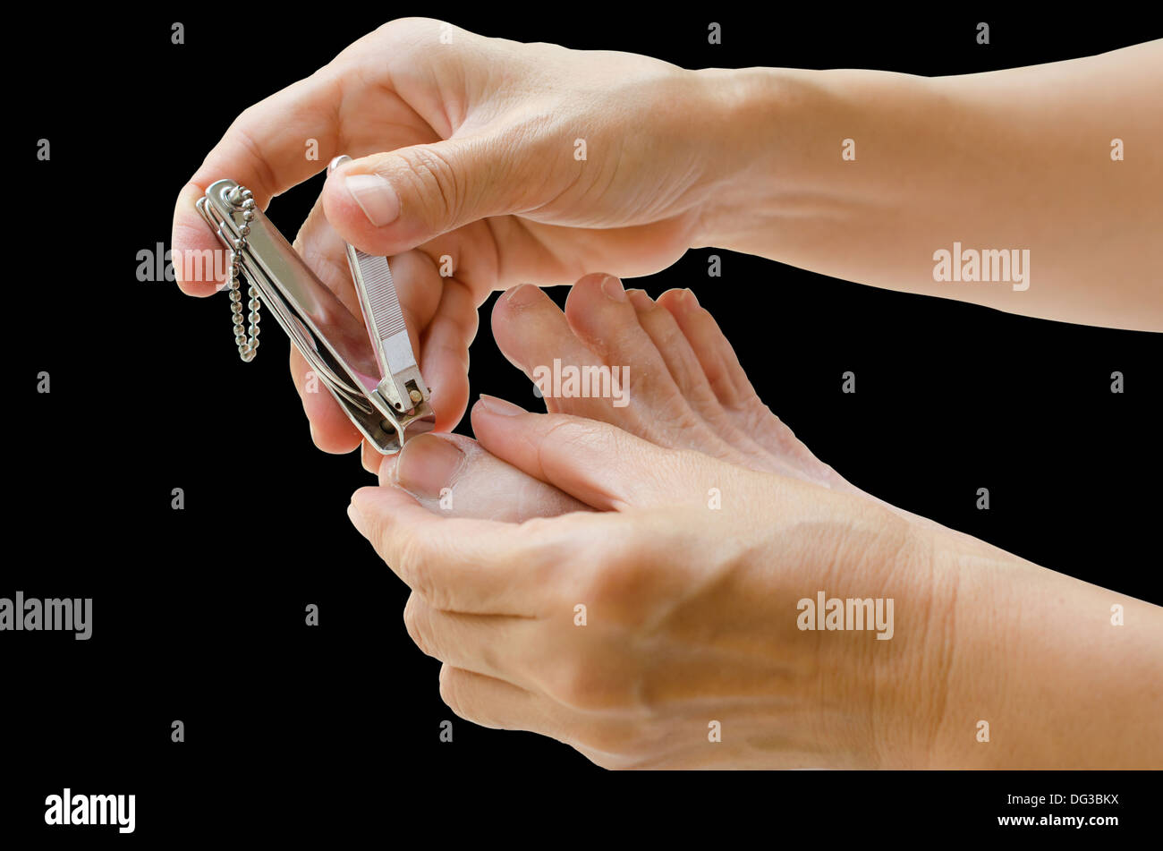 Cut Toenails Woman Stock Photos & Cut Toenails Woman Stock Images - Alamy