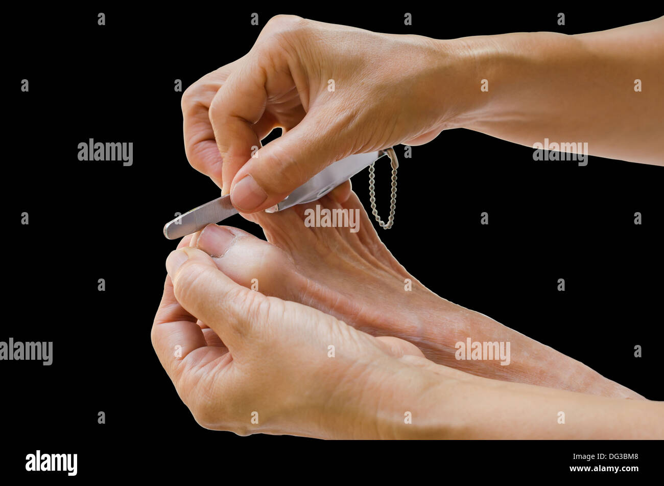 Nail file foot Stock Photo - Alamy