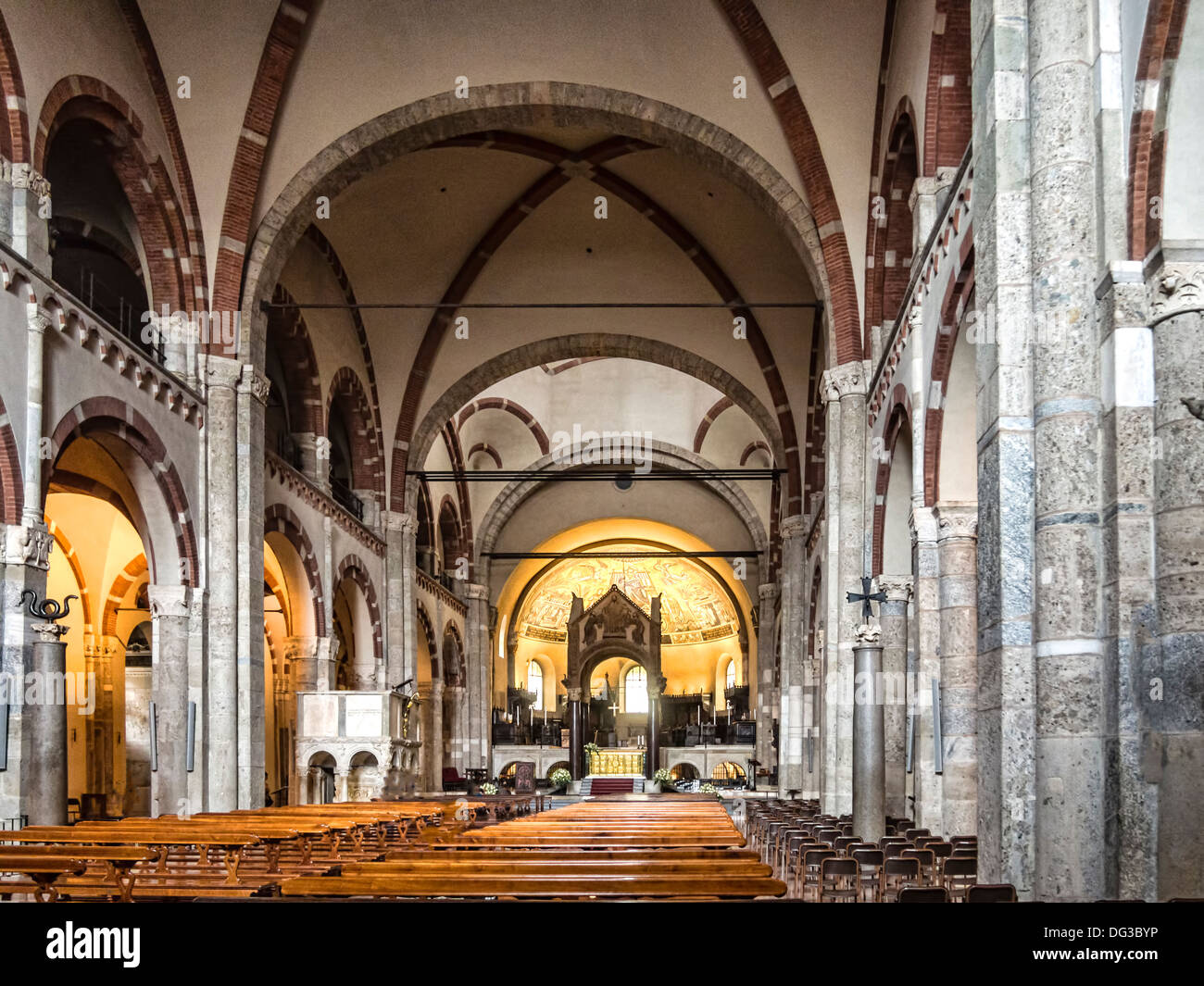 Basilica of Sant Ambrogio, Milan, Lombardy, Italy Stock Photo - Alamy