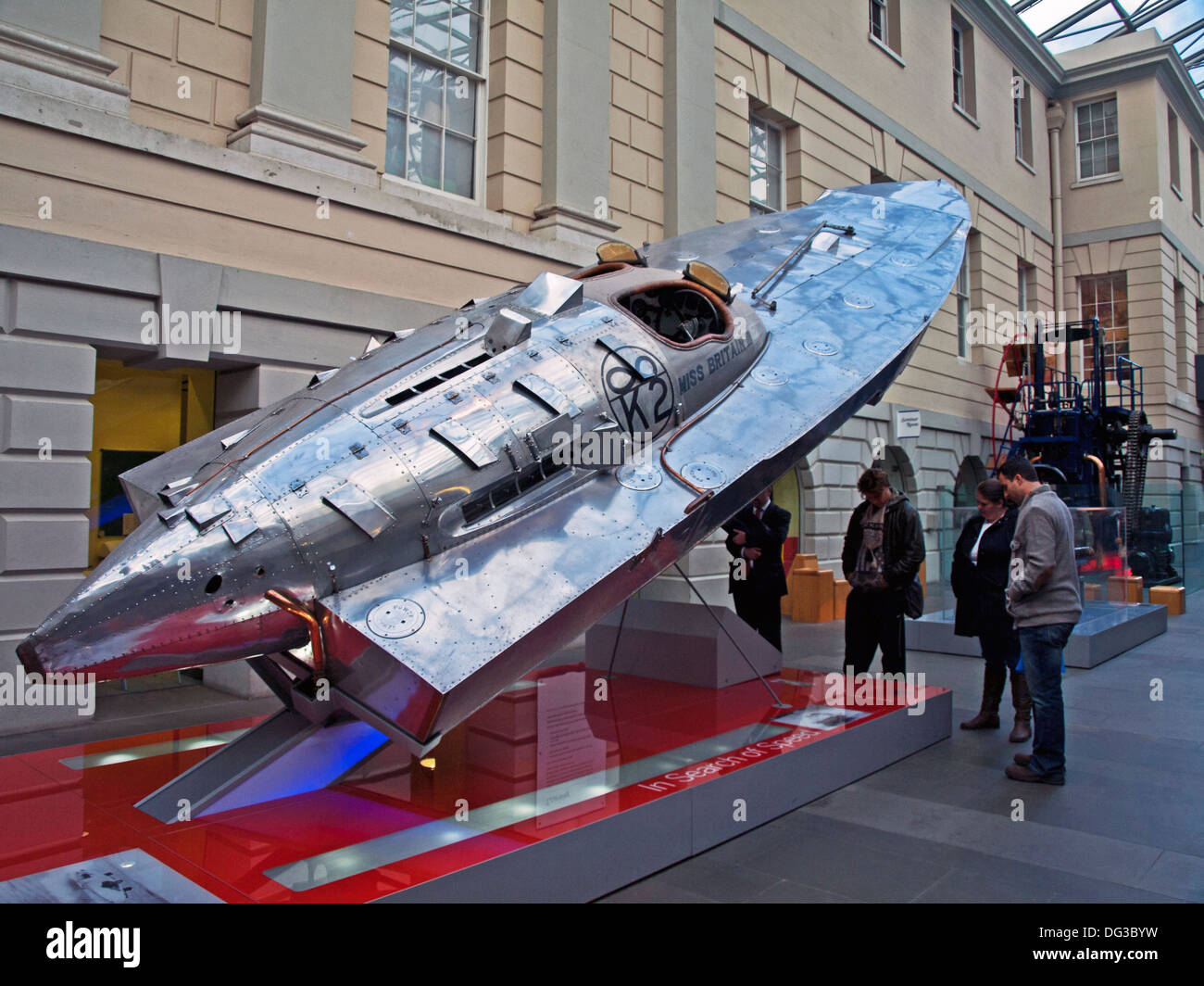 Miss Britain III racing power boat at the National Maritime Museum ...