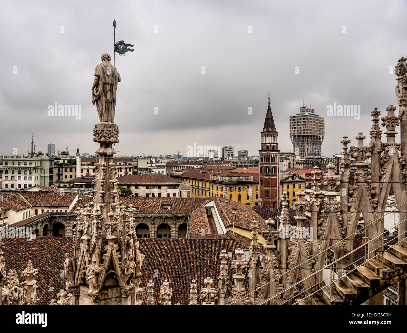 Duomo rooftop hi-res stock photography and images - Alamy