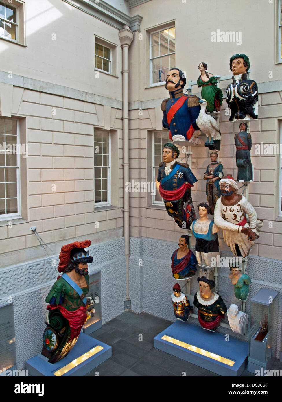 Ship figureheads at the National Maritime Museum, Greenwich, London ...