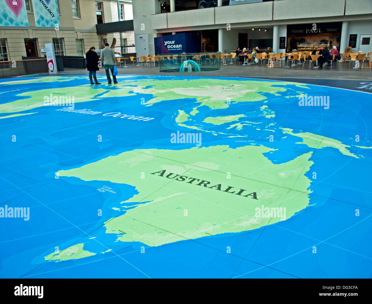 The Great Map at the National Maritime Museum, Greenwich, London ...
