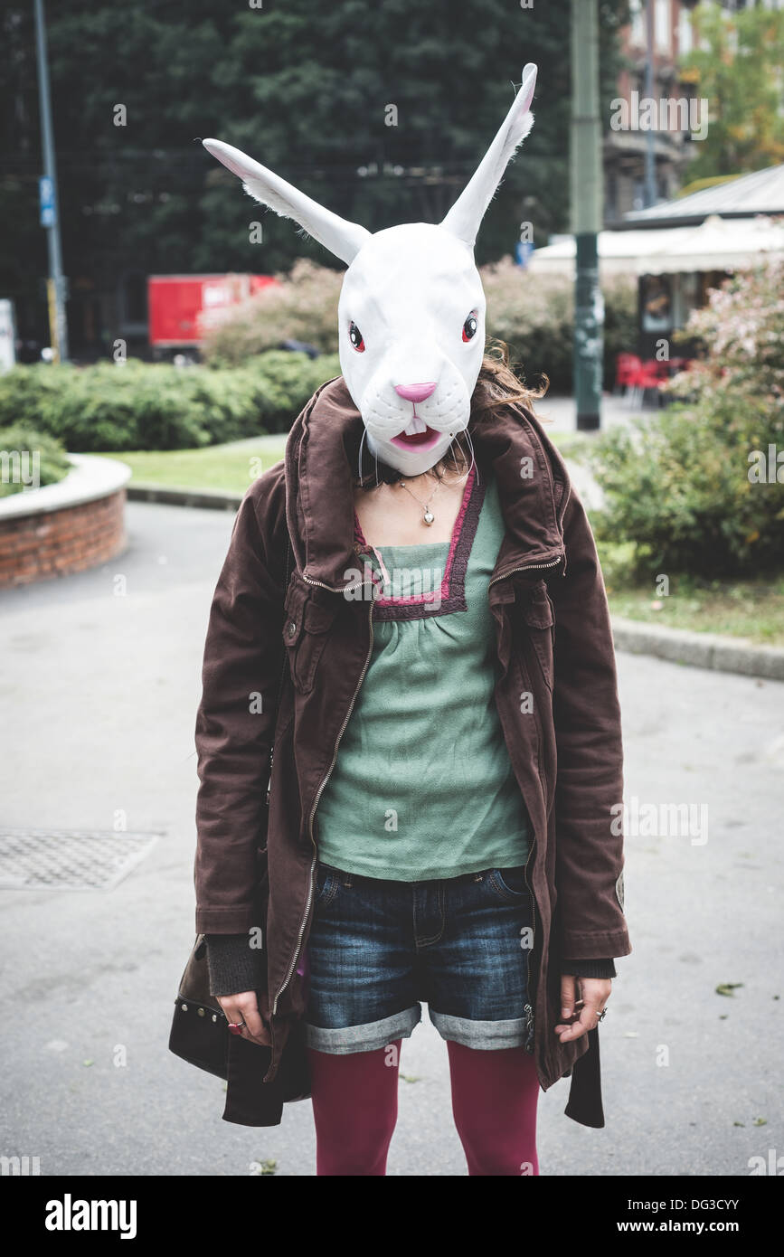 Bunny rabbit mask hi-res stock photography and images - Alamy