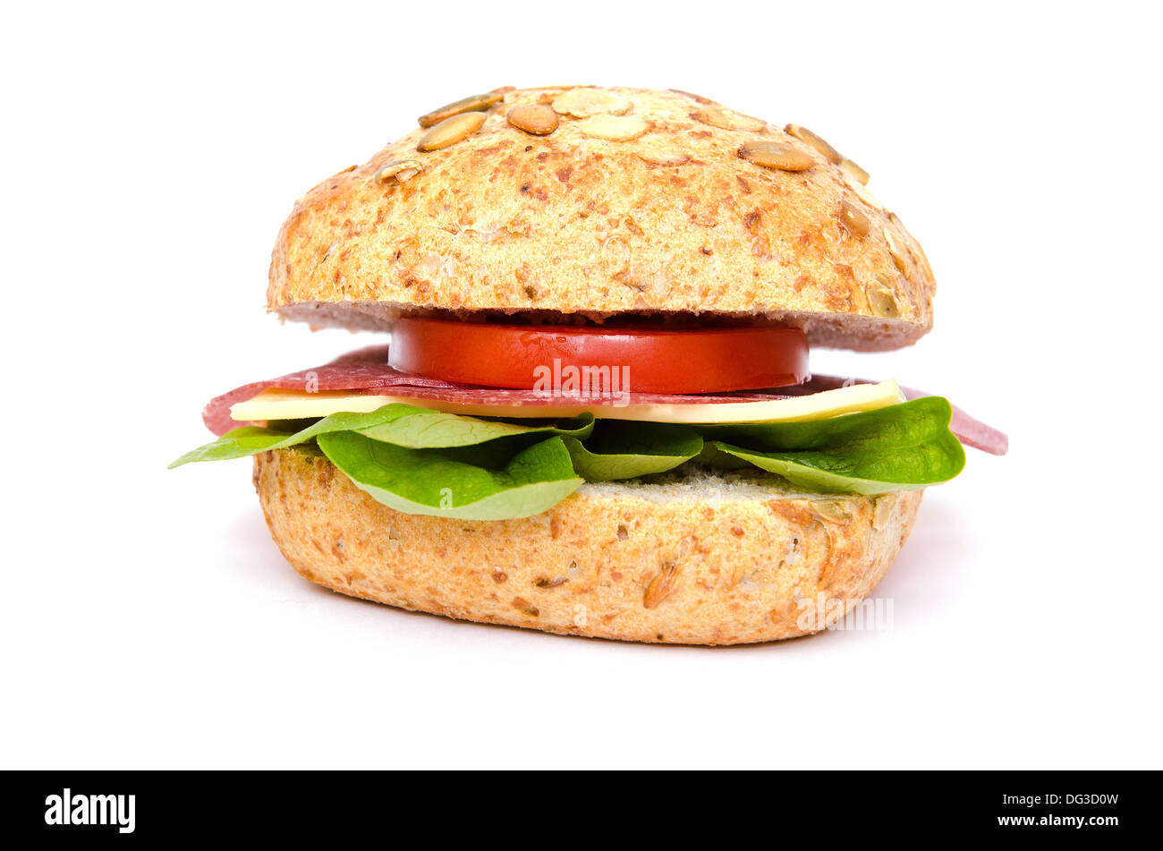 German sausage sandwich salami cheese hi-res stock photography and ...