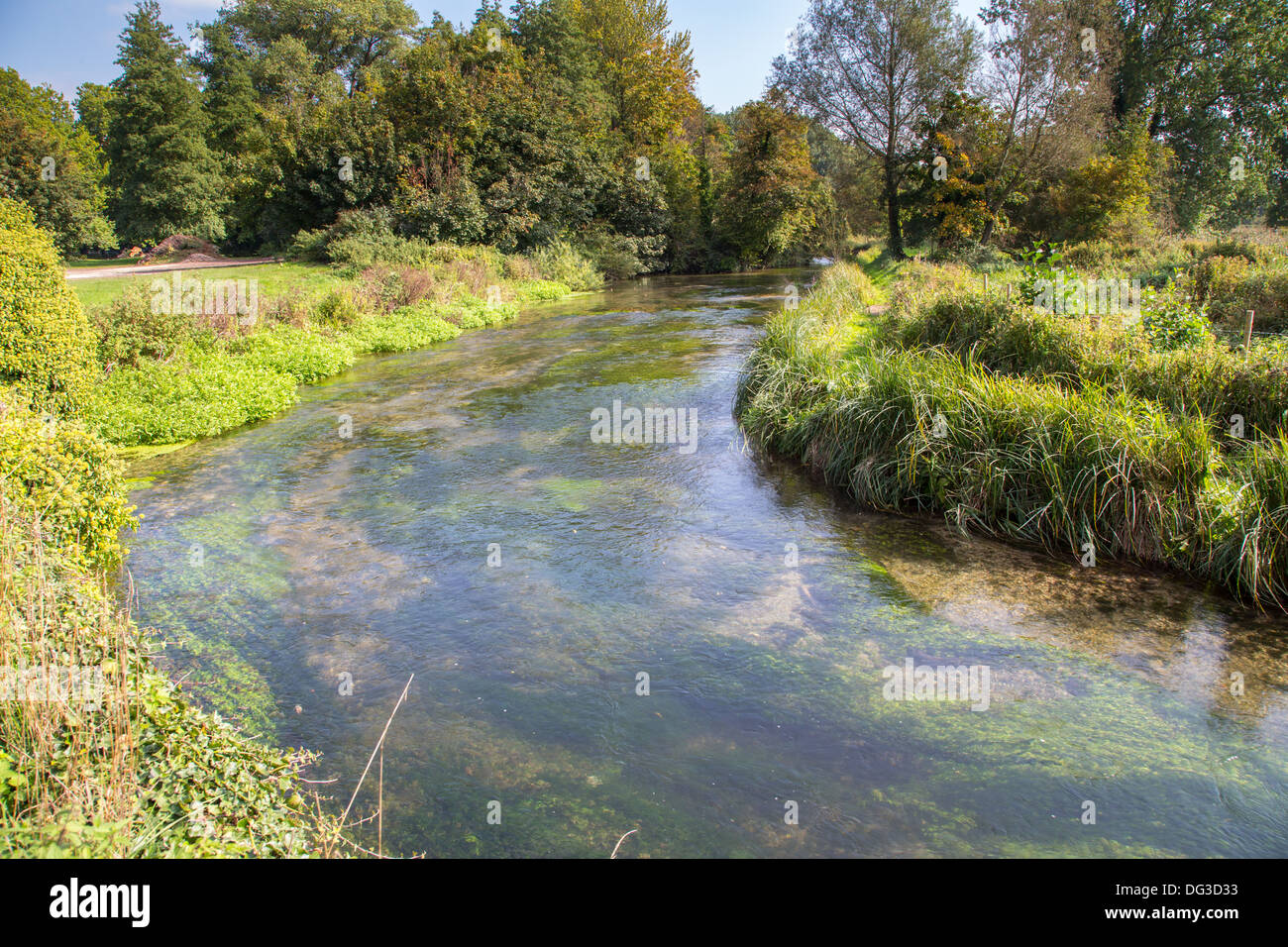 Itchen river near Winchester, Hampshire Stock Photo - Alamy