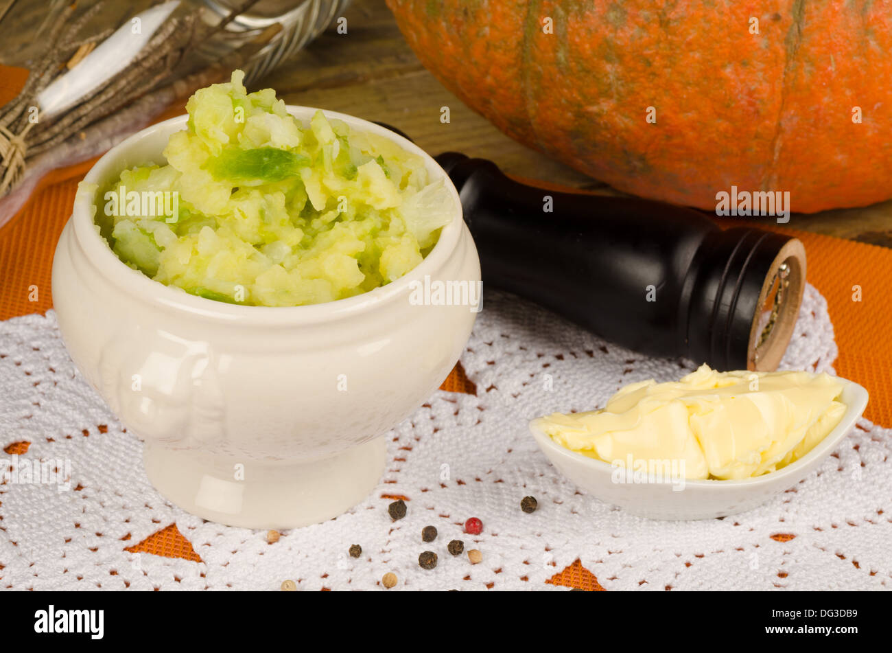 Irish colcannon, a traditional Halloween recipe Stock Photo - Alamy