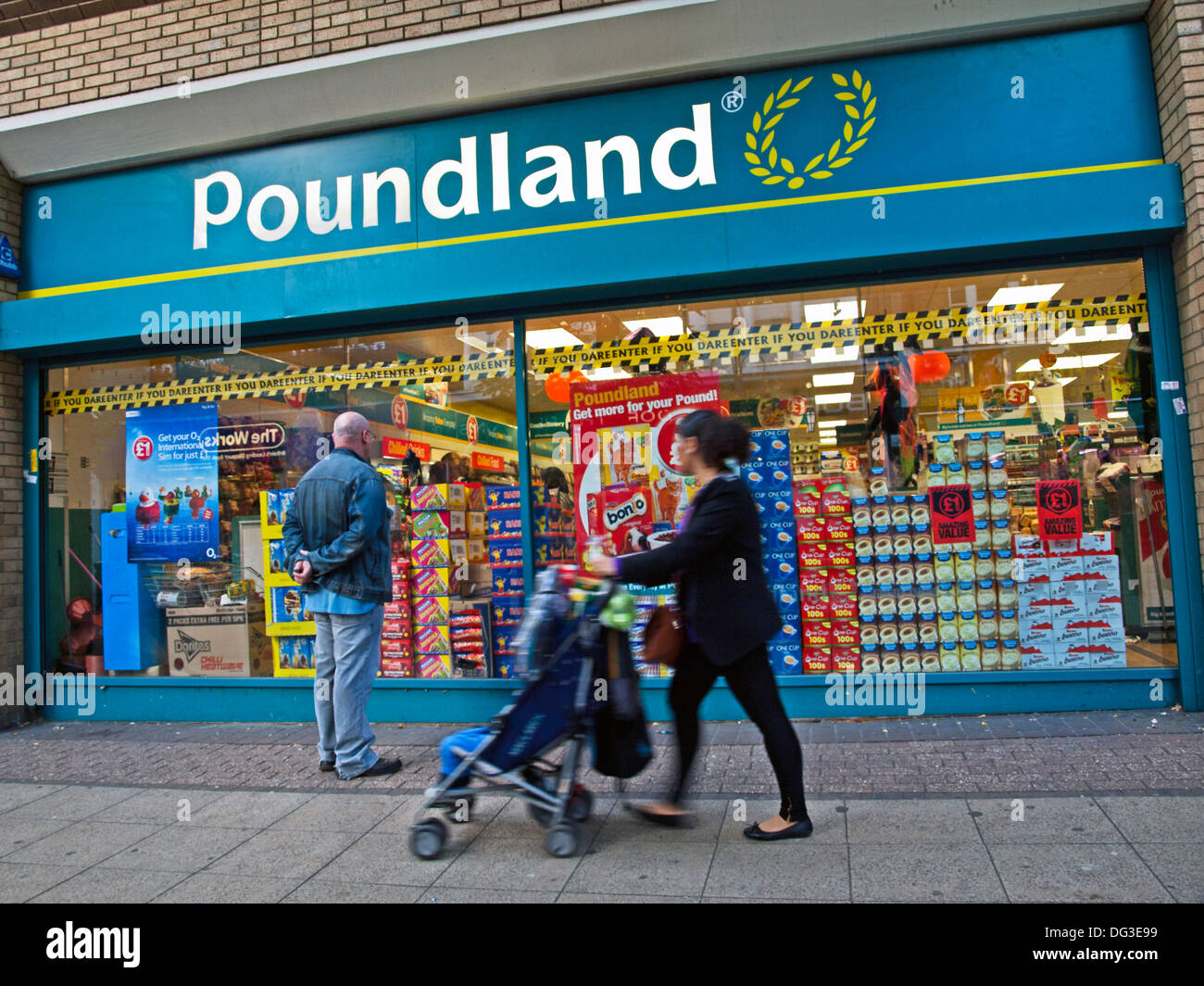 Poundland Store, Woolwich Town Centre, London, England, United Kingdom ...