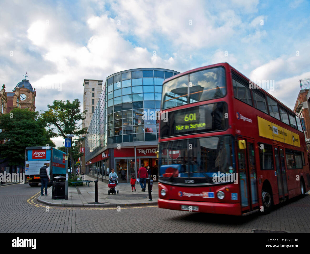 Double decker bus in Woolwich Town Centre, London, England, United ...