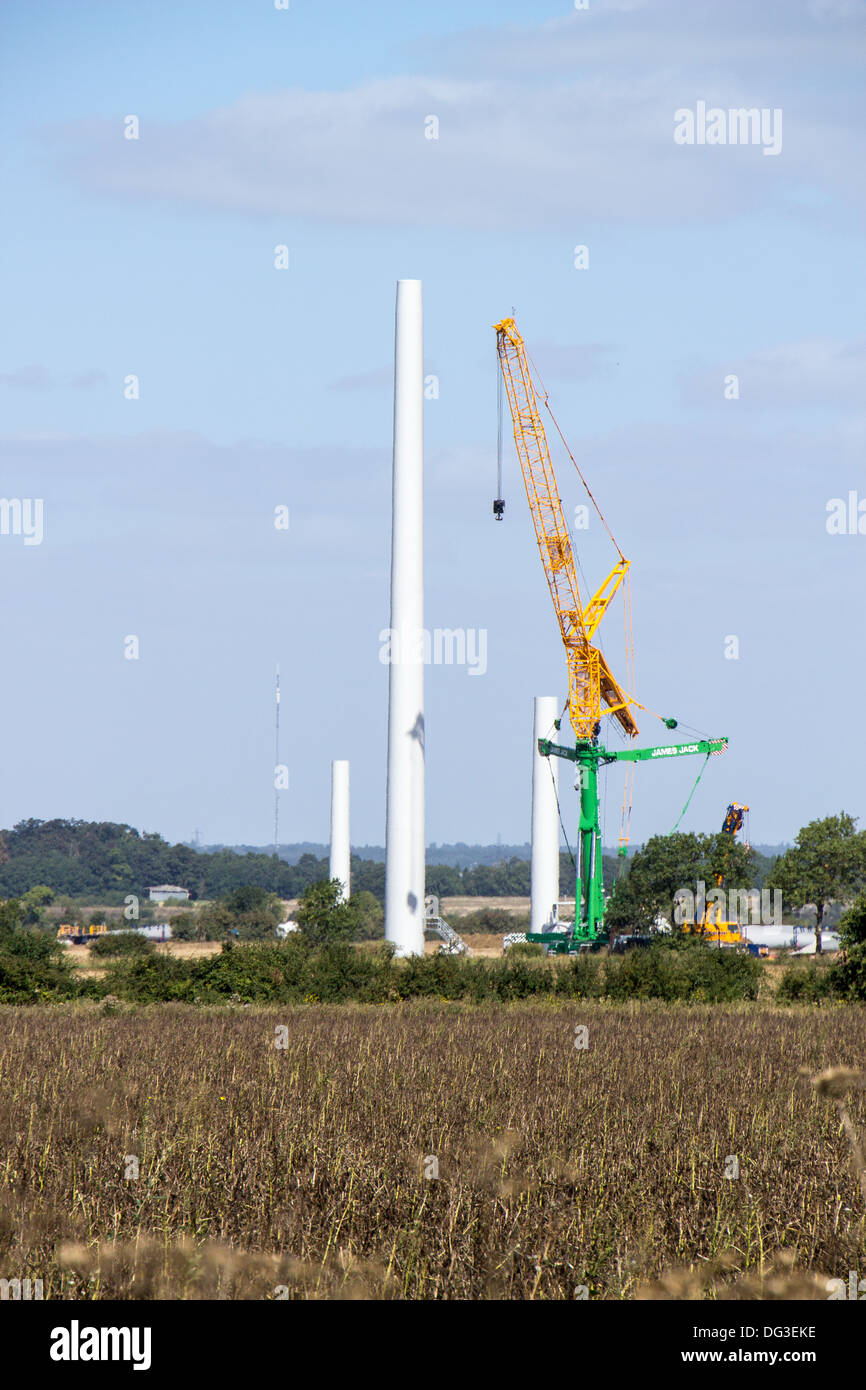 Building a wind turbine Stock Photo - Alamy
