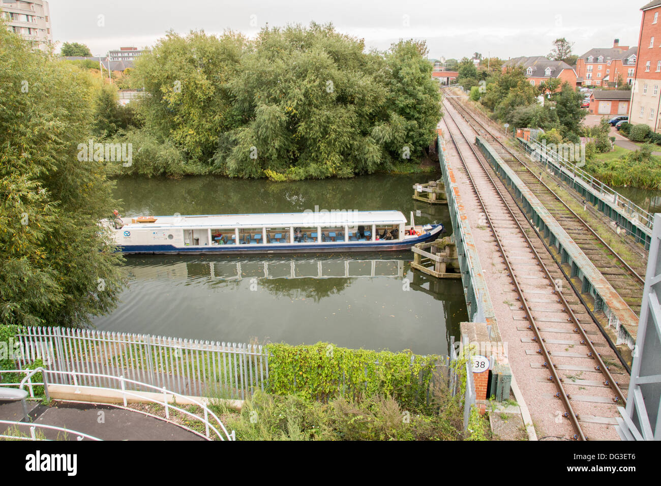 Railway tracks creating lines Stock Photo - Alamy