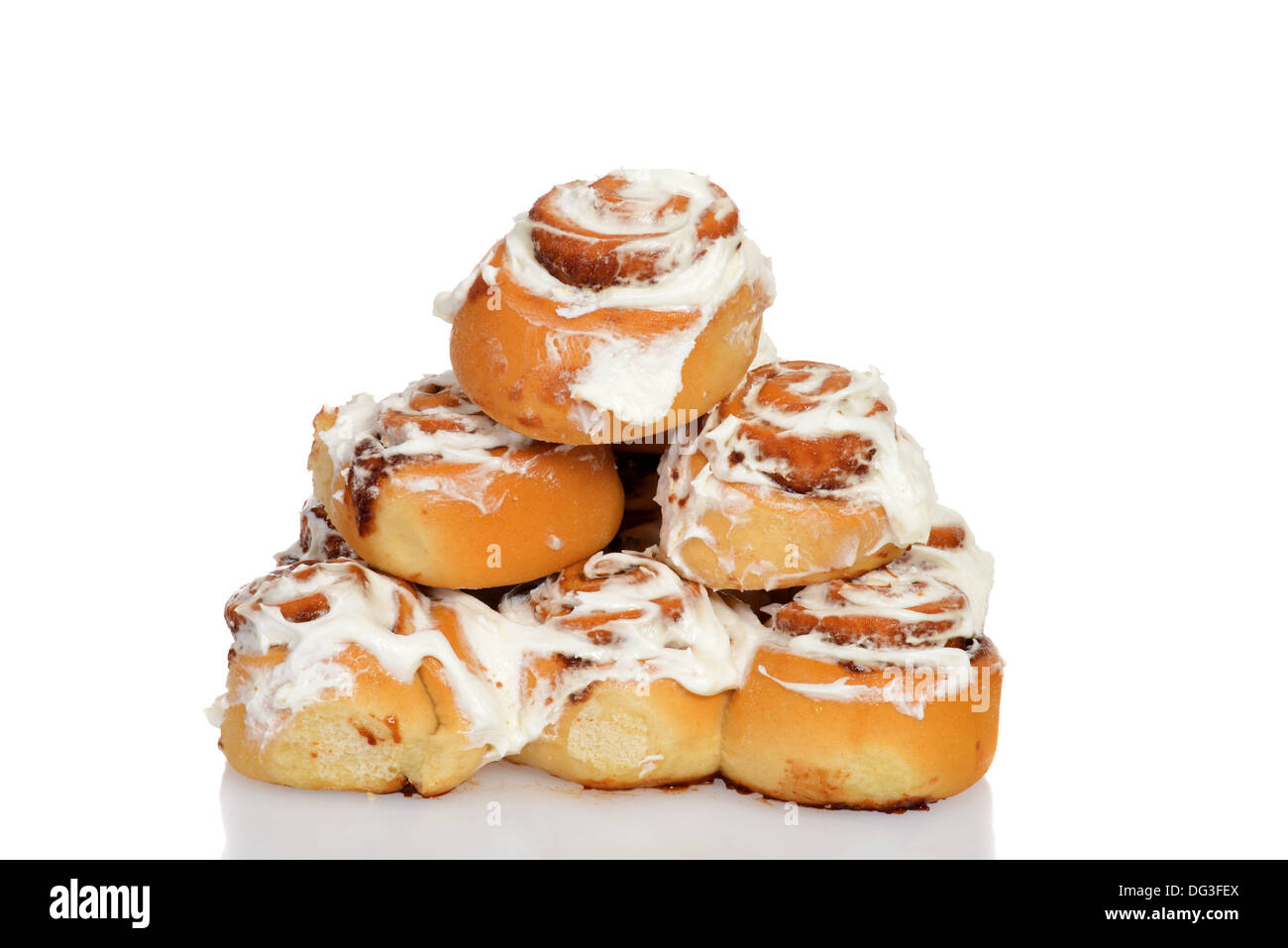 pile of cinnamon buns Stock Photo - Alamy