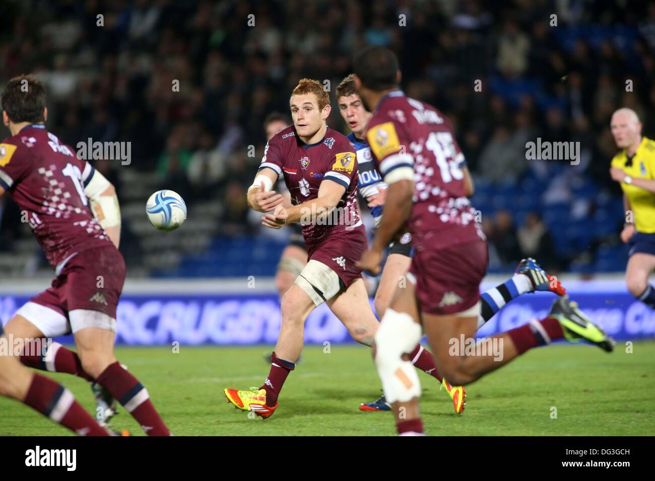 Bordeaux, France. 12th Oct, 2013. Amlin Cup rugby Union. Bordeaux ...