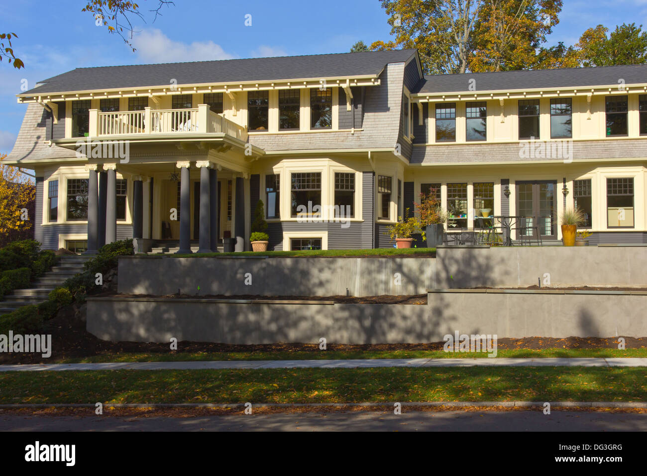 Large mansion complex Queen Anne area Seattle WA Stock Photo - Alamy