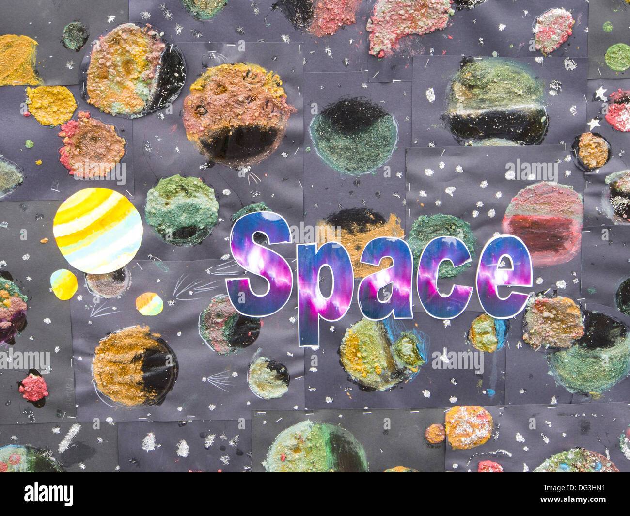 Space collage hi-res stock photography and images - Alamy
