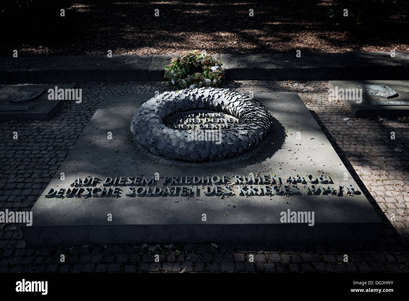 The German Langemarck war cemetery near Ypres, Belgium Stock Photo - Alamy