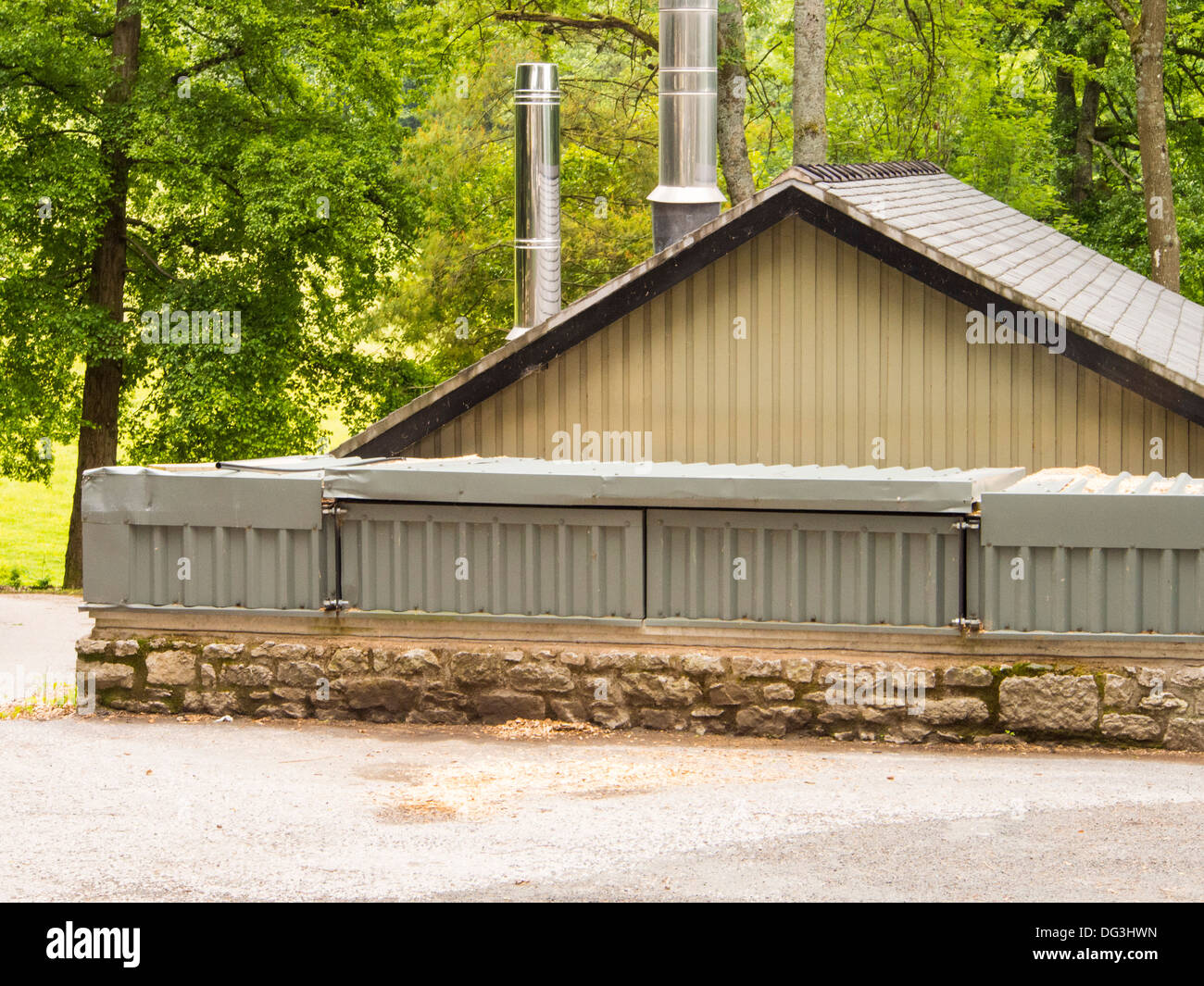 A biofuel boiler providing heat and hot water for the Merlewood HPB ...