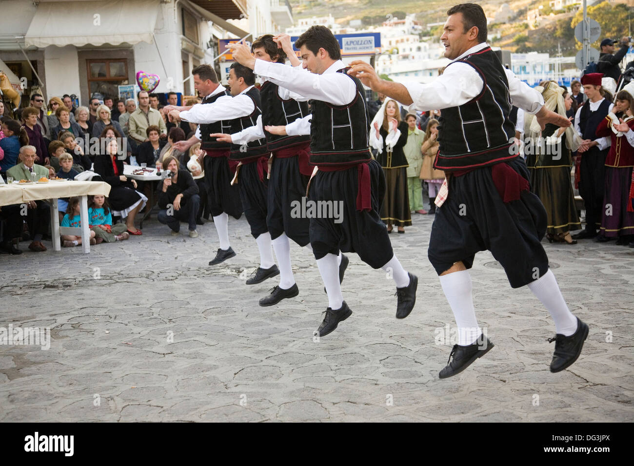 europe, greece, dodecanese, patmos island, skala, feast for the end of ...