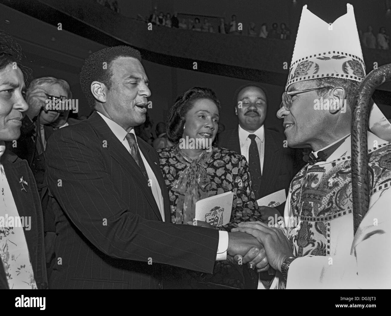 Installation of Archbishop Eugene Marino in Atlanta, Georgia. Greeted ...