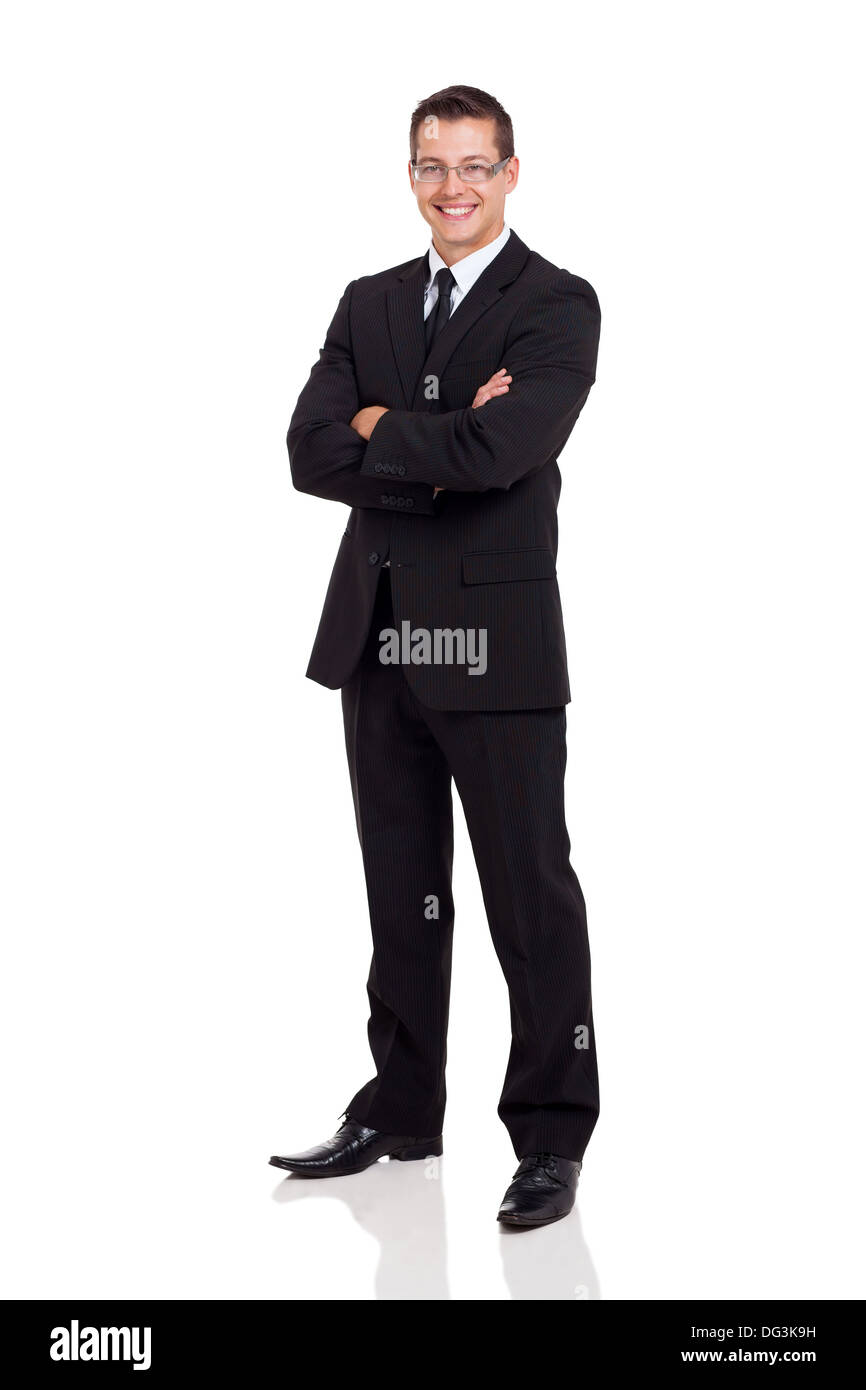 Man suit arms folded white background hi-res stock photography and ...