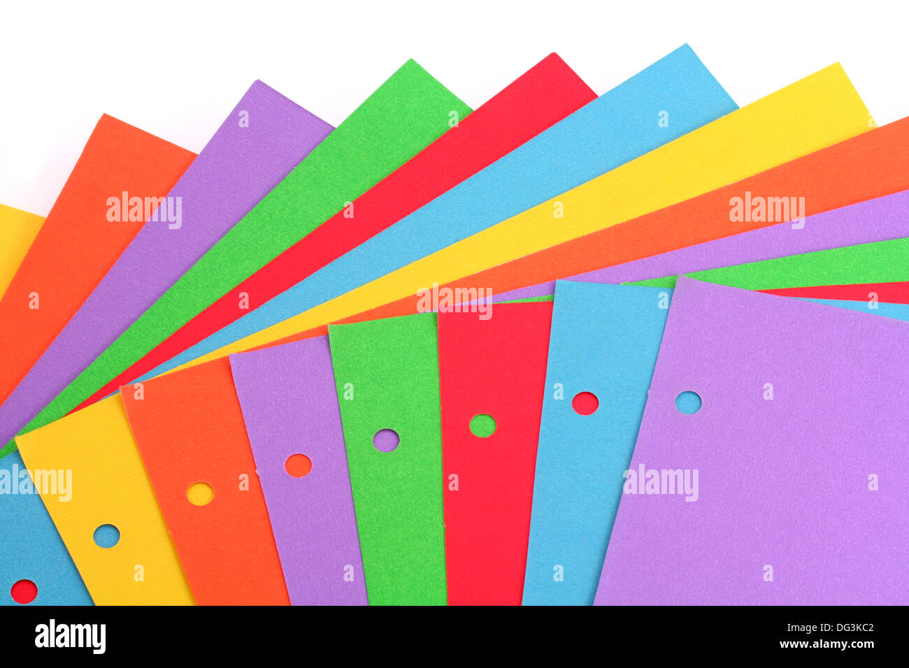 colorful paper with white background Stock Photo - Alamy