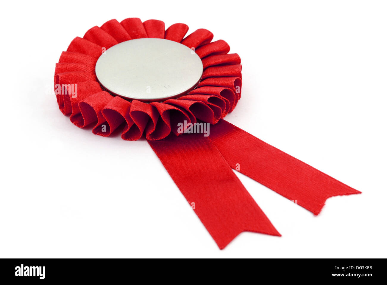 Red ribbon badge hi-res stock photography and images - Alamy