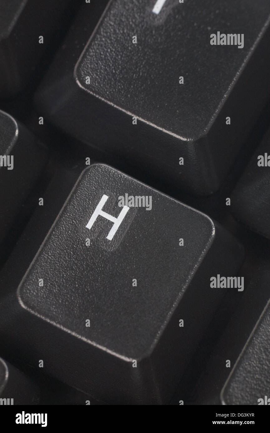 black computer keyboard close up Stock Photo - Alamy