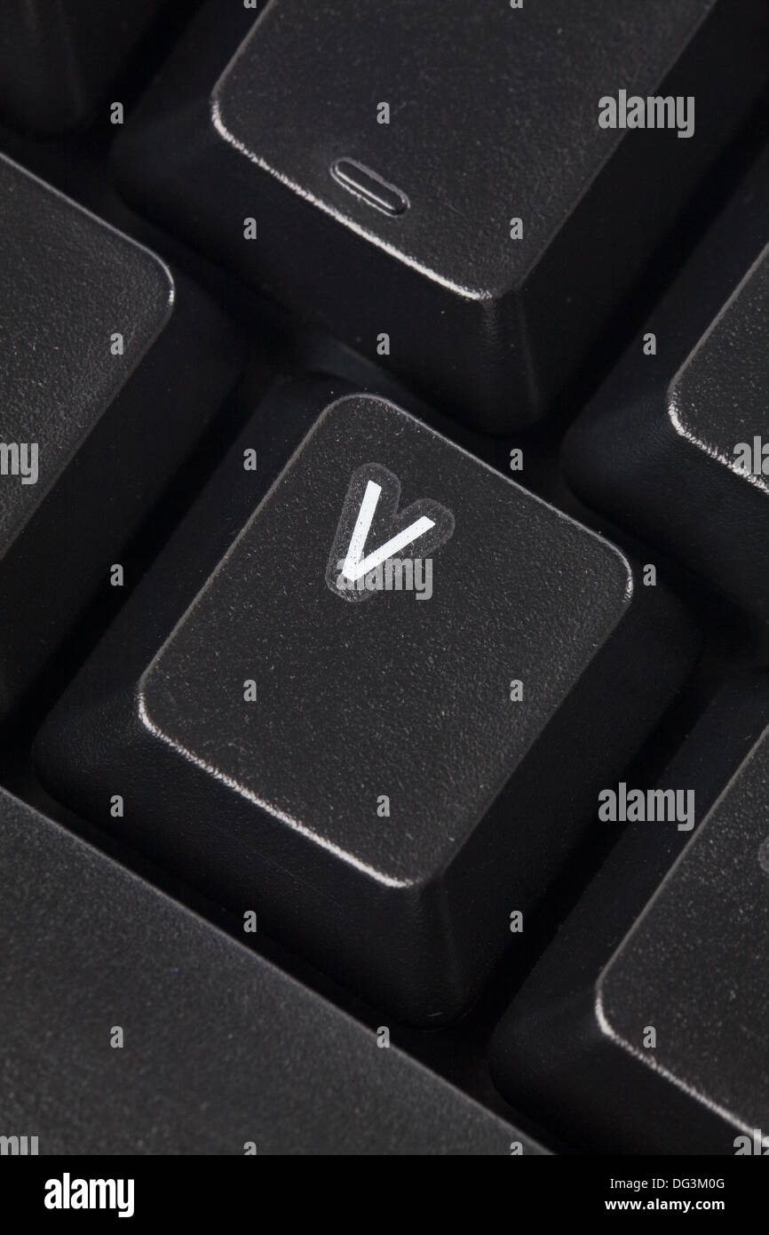 black computer keyboard close up Stock Photo - Alamy
