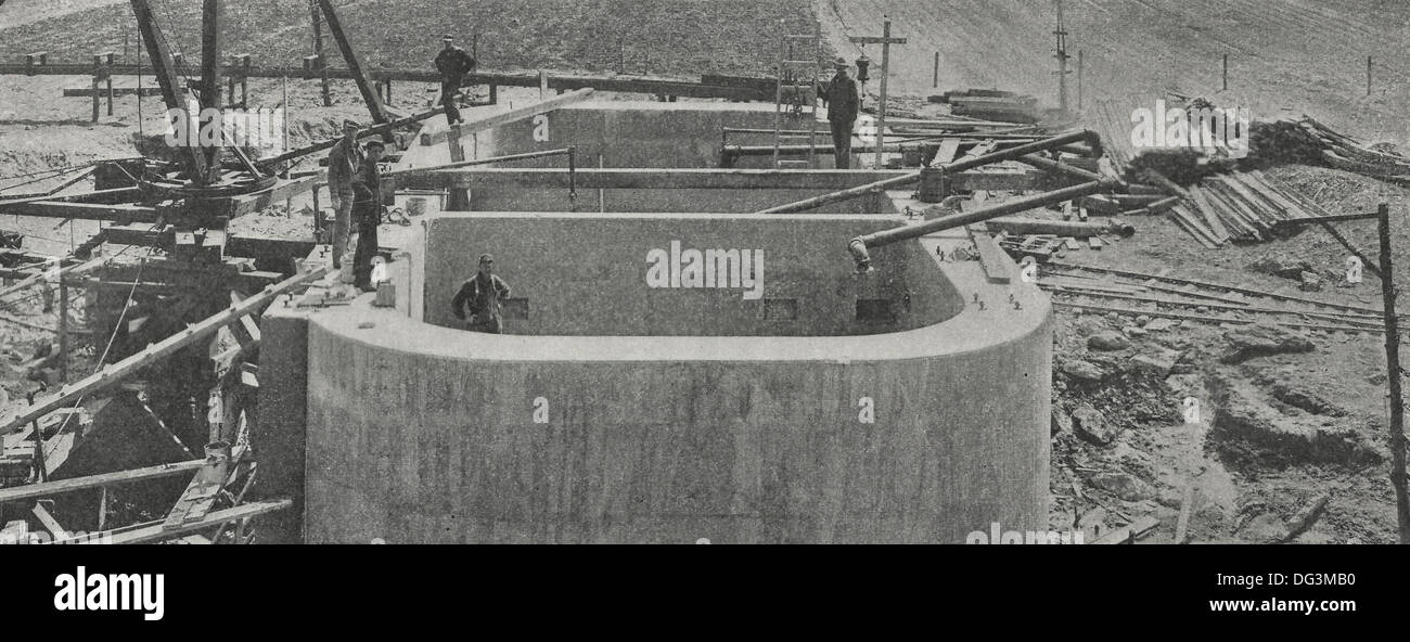 Top of Shaft as completed above the surface - A Concrete Coal Mine ...