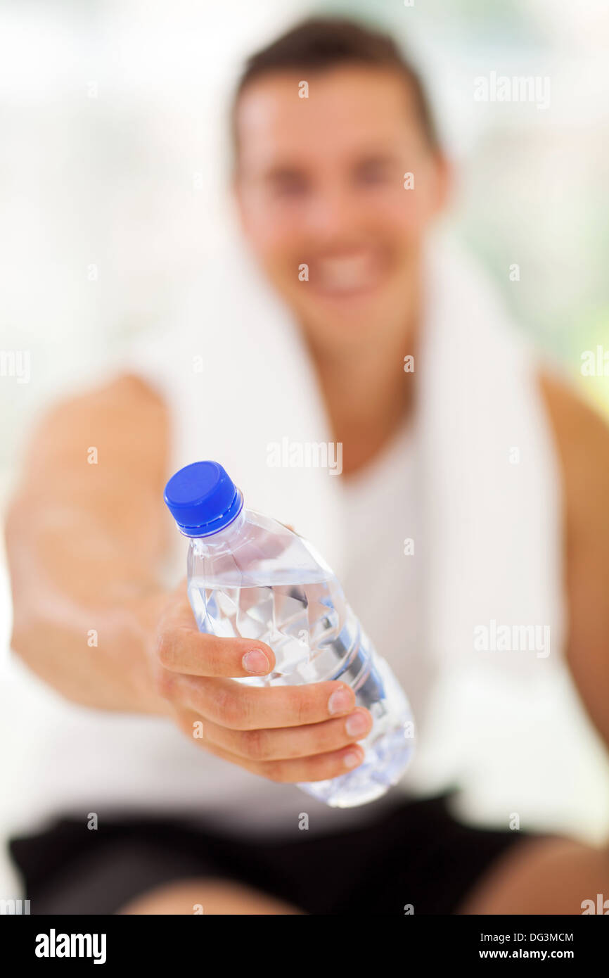 Cheerful young man bottle hi-res stock photography and images - Alamy