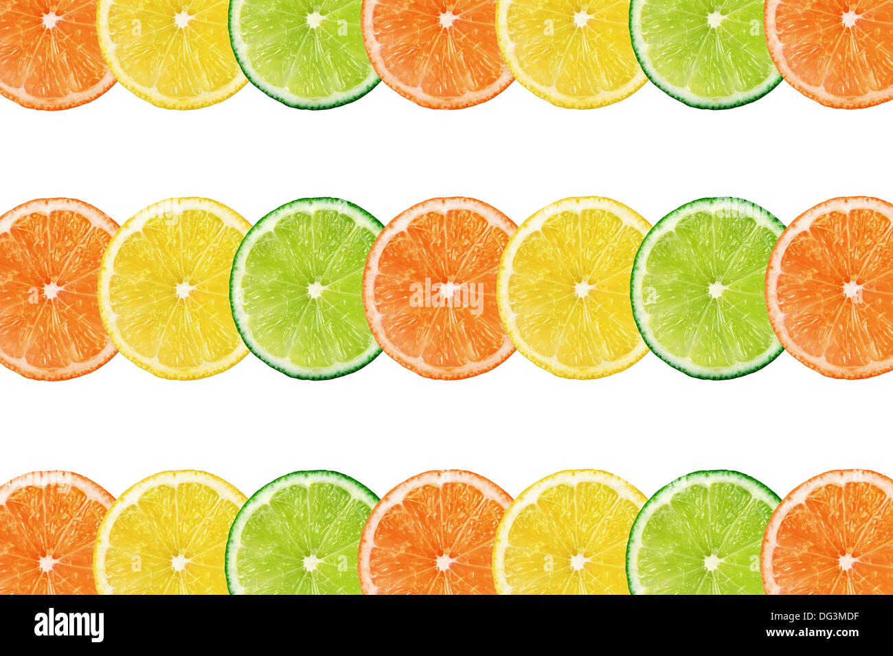 Slices of fresh citrus fruits isolated on white background Stock Photo ...