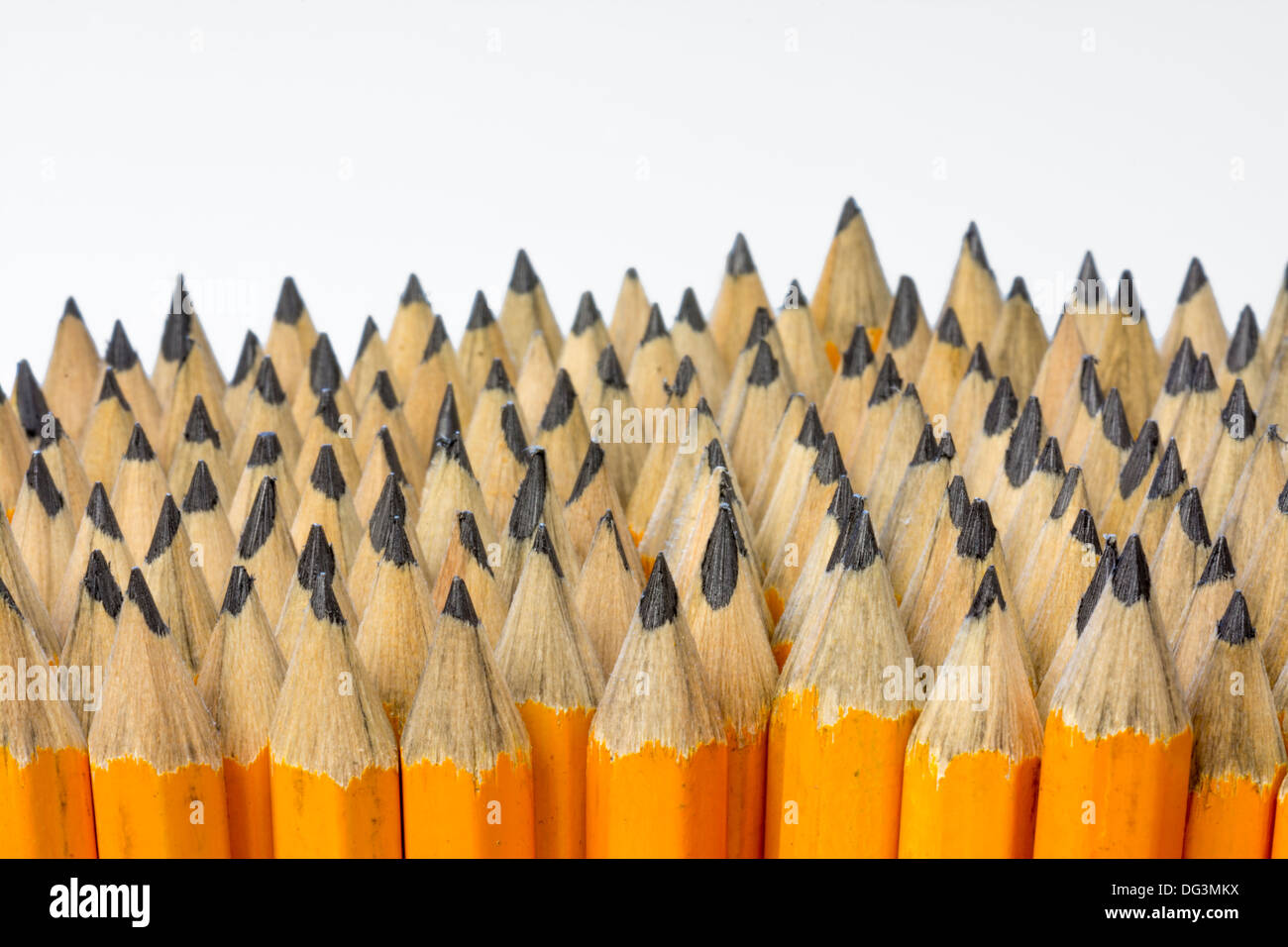 Group of small Pencils sharpened and ready fro use Stock Photo - Alamy