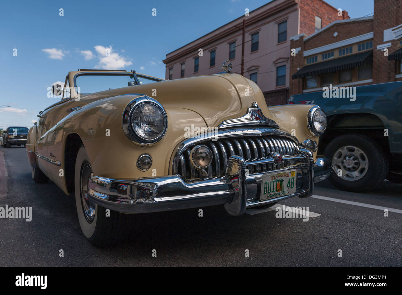 1948 Buick Eight Convertible Road Master parked at curbside in Eustis ...
