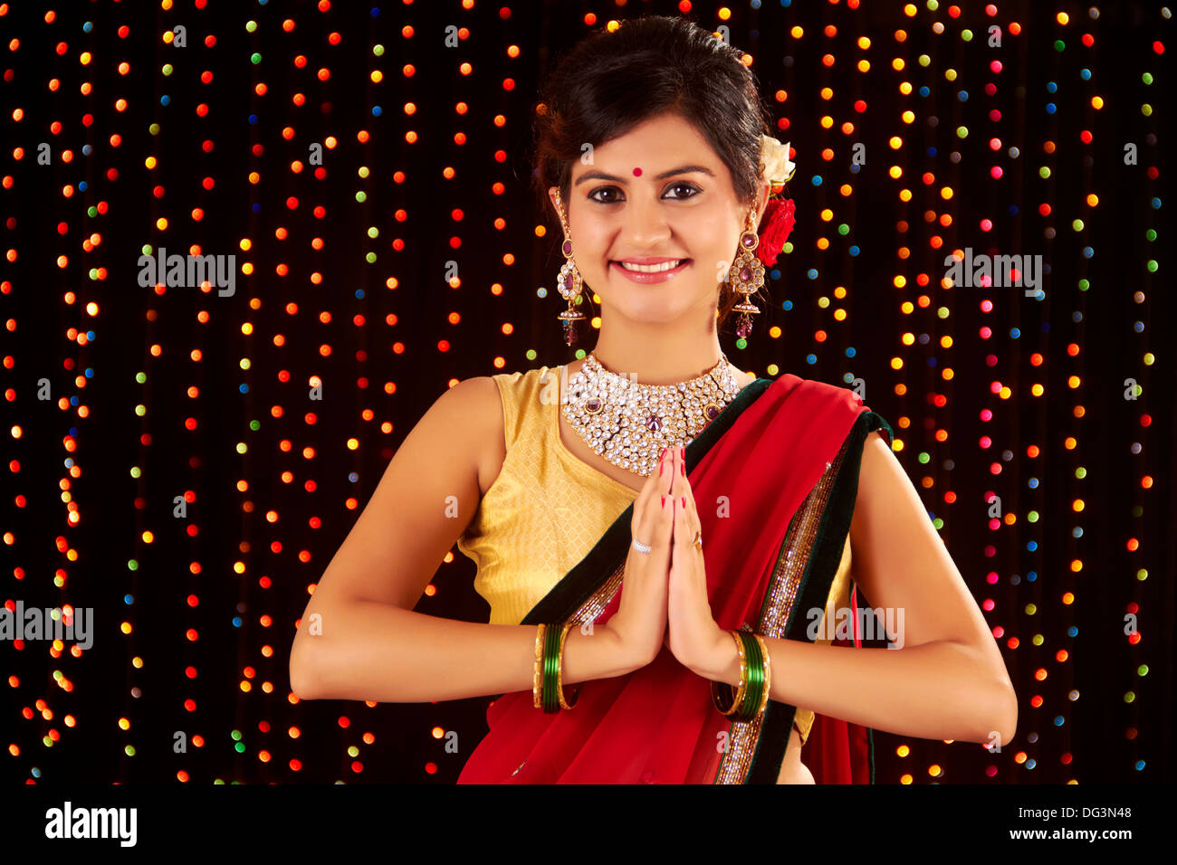 indian Festival Diwali welcome Stock Photo - Alamy