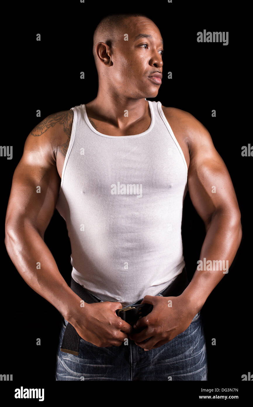 Male bodybuilder african american hi-res stock photography and images ...