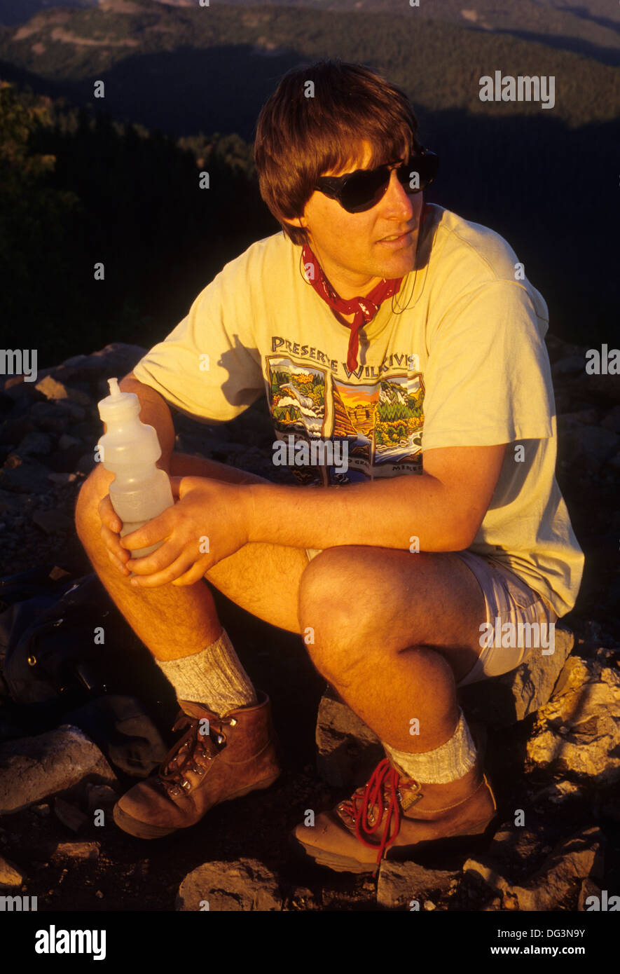 Triangulation Peak rest, Mt. Jefferson Wilderness, Willamette National ...