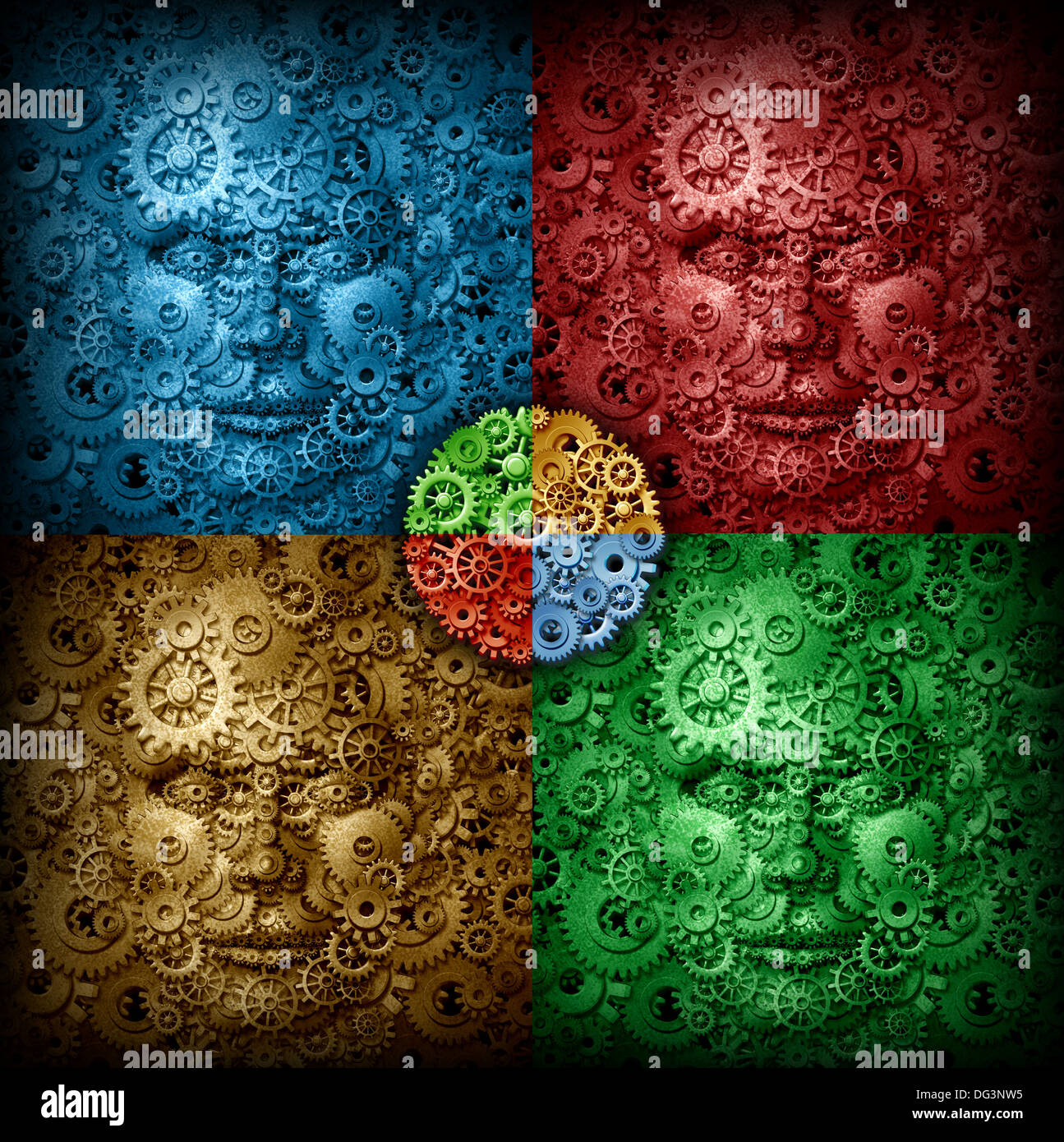 Gear cog wheels working together hi-res stock photography and images ...