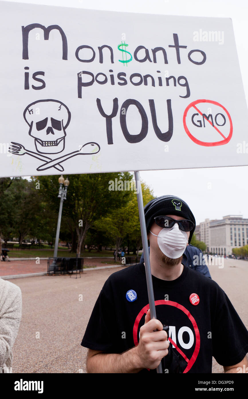 Anti-Monsanto protest - Washington, DC USA Stock Photo - Alamy