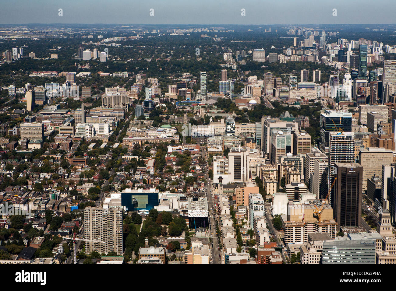 Toronto skyline as seen from CN Tower Stock Photo - Alamy